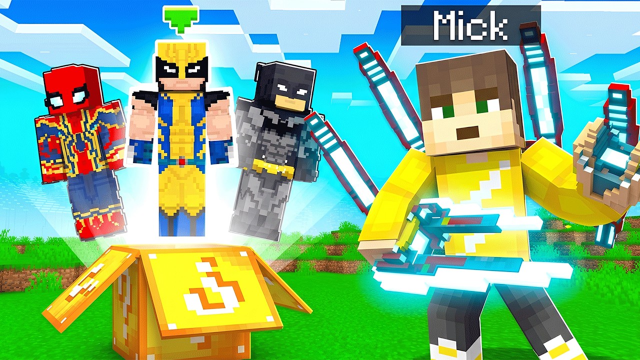 Superhelden Lucky Blocks In Minecraft