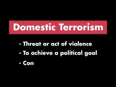 Definition of Domestic Terrorism | Secure America Now