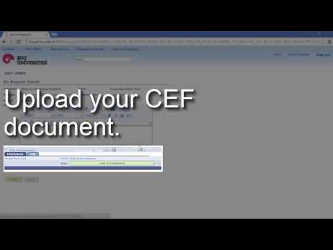 How To Submit Course Equivalency Form (CEF)