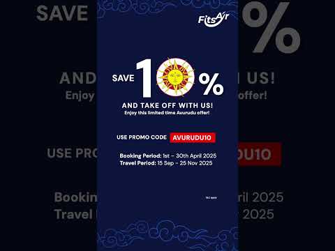 10% Off Flights Avurudu Offer - (9:16)