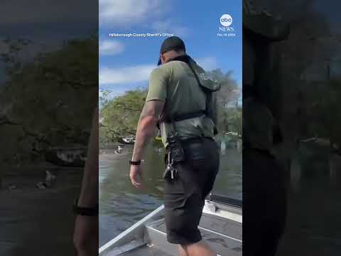 Florida sheriff rescues teen from floodwaters after Hurricane Milton