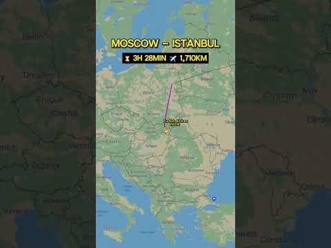 Moscow (VKO) to Istanbul (IST) Turkish Airlines Flight TK416 #airplane #flight #istanbulairport