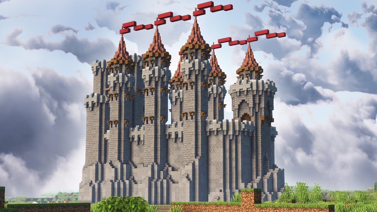 Minecraft How to Build a Huge Castle - Minecraft Builders