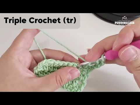 Triple Crochet (tr) tutorial 2025 - easy for beginner - PuddingCase