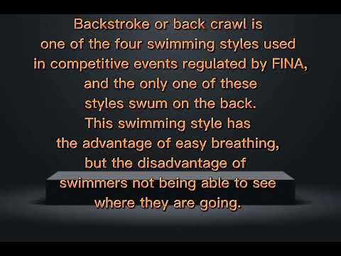 four types of Swimming Strokes.