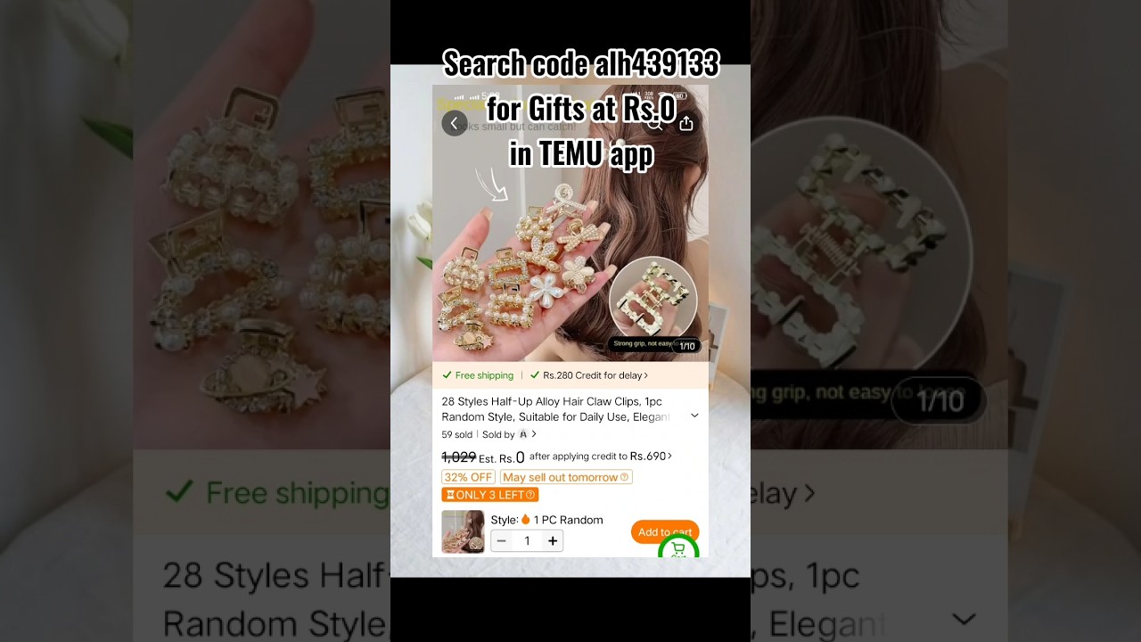 Search my code [alh439133] to unlock Rs.0 gifts with qualifying orders onTemu#temufinds #temucreator