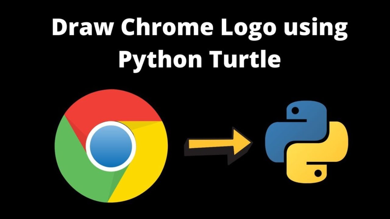 How to draw Google Chrome Logo using Python Turtle Graphics🔥🔥 | #pythonturtlegraphics #chrome