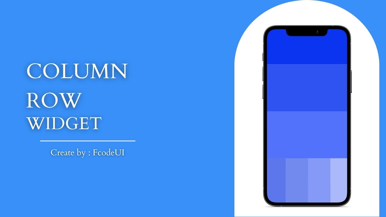Columns & Rows | Flutter | Flutter Tutorial | Flutter Widget 2023 | Flutter App