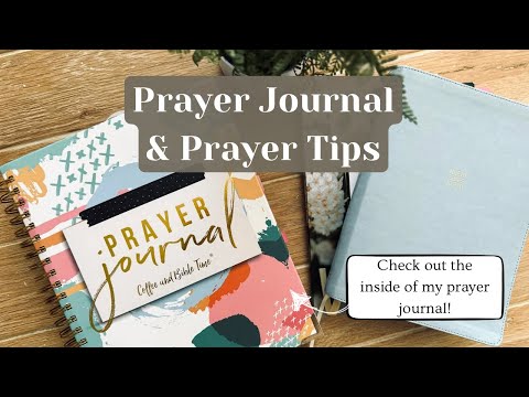 Prayer journal and tips! Flip through of my prayer journal | Coffee and Bible Time prayer journal 