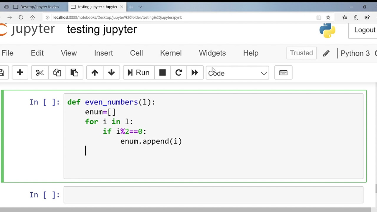 python program to find even numbers from list