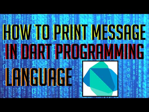 How to print message in Dart programming language