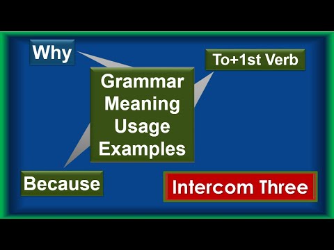 why (Intercom Three, Lecture 01)