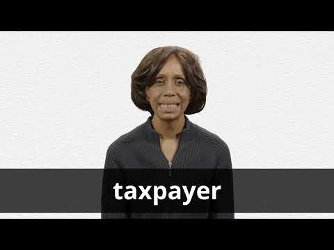 TAXPAYER definition and meaning | Collins English Dictionary