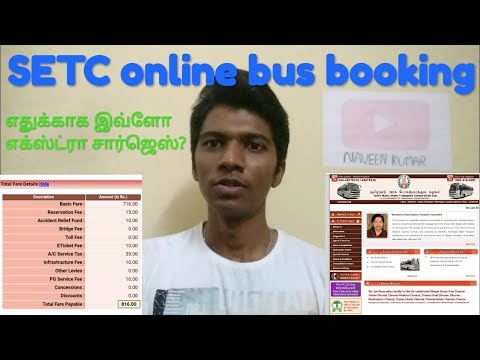 SETC-TNSTC online bus booking | Explanation of extra charges | Social talks | Naveen kumar