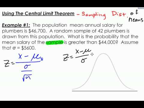 Finding Probability of a Sampling Distribution of Means Example 1