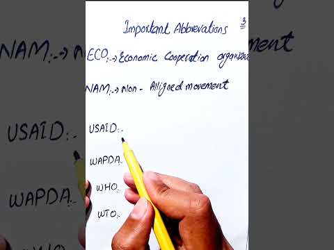 solved abbreviations ECO | USAID | WAPDA | WHO | WTO | ASF test preparation | most repeated Mcqs