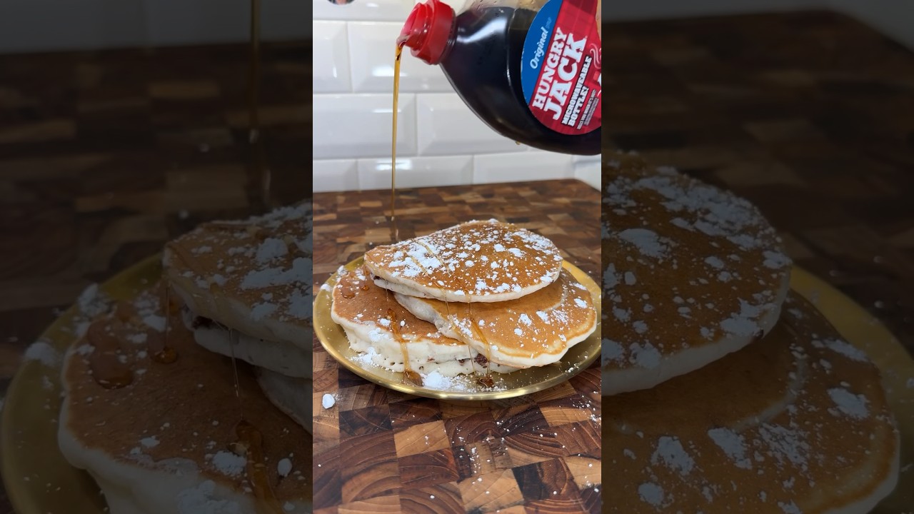 Nutella stuffed pancakes 🥞 #shorts