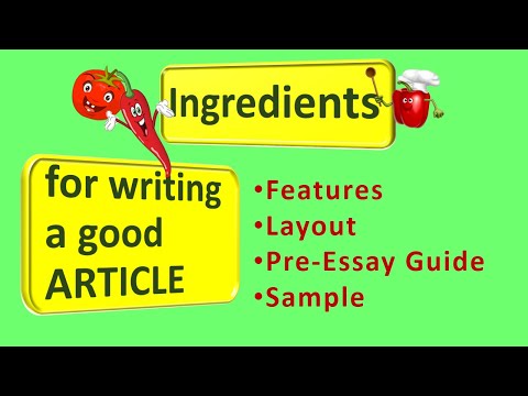 How to write an ARTICLE - Best video for all Grades and Levels