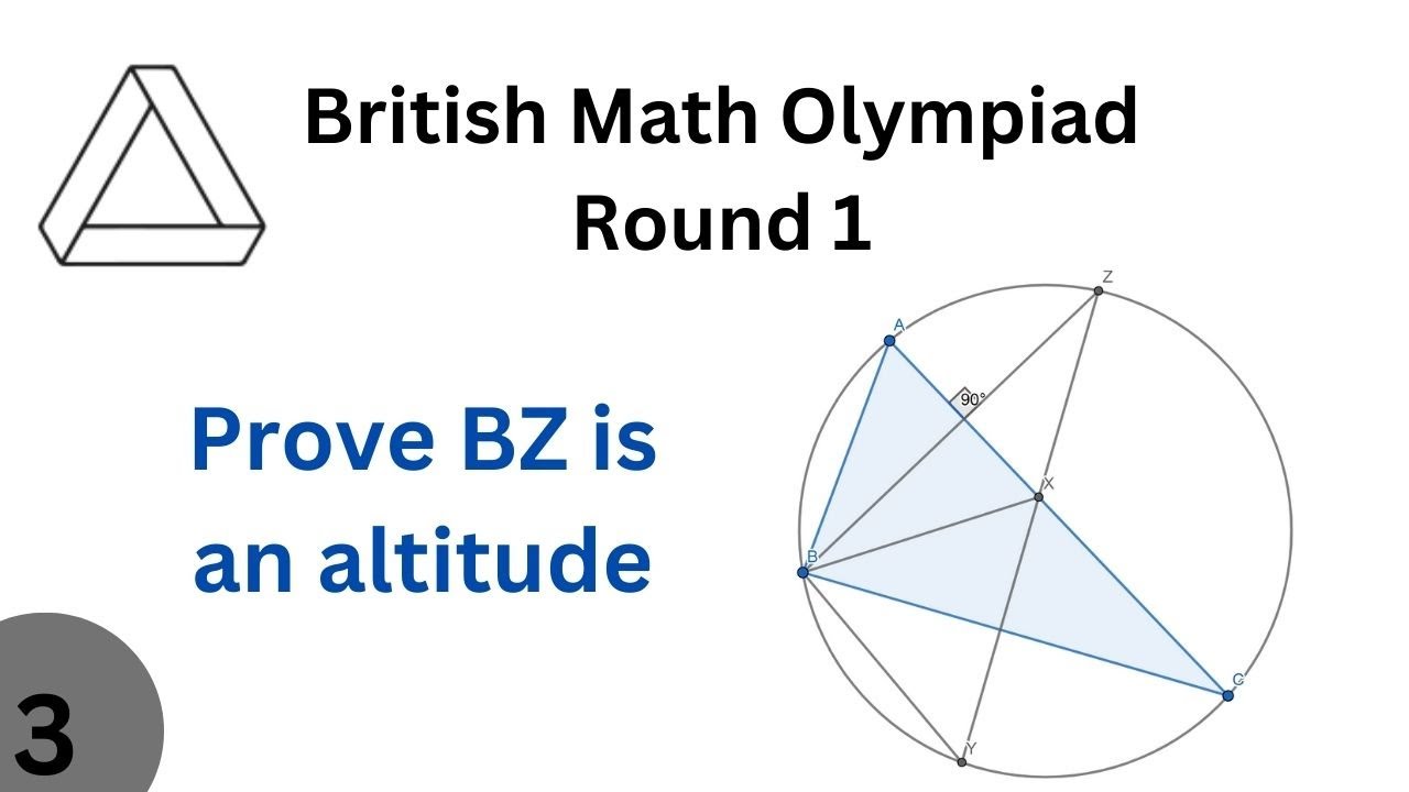 British Math Olympiad | BMO1 2023: Problem 3