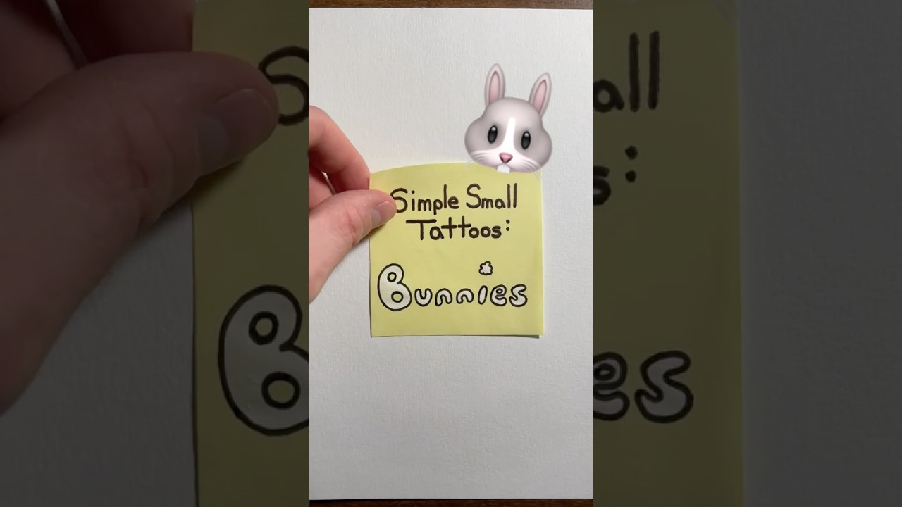 Small Tattoo Ideas: Bunnies 🐰