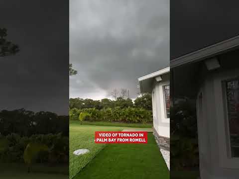 Tornado footage in Palm Bay during Hurricane Milton
