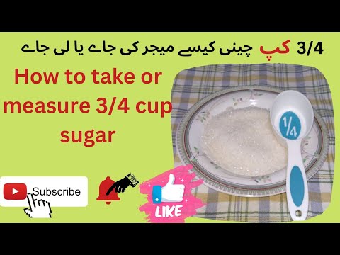 how to measure 3/4 cup sugar , #measurement #mean #measuringcups #measurable @easycooking143