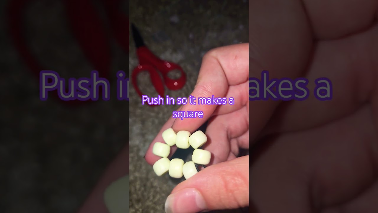 Kandi squares tut (requested) #kandi #ponybeads #tutorial #shorts #scene #viral #request