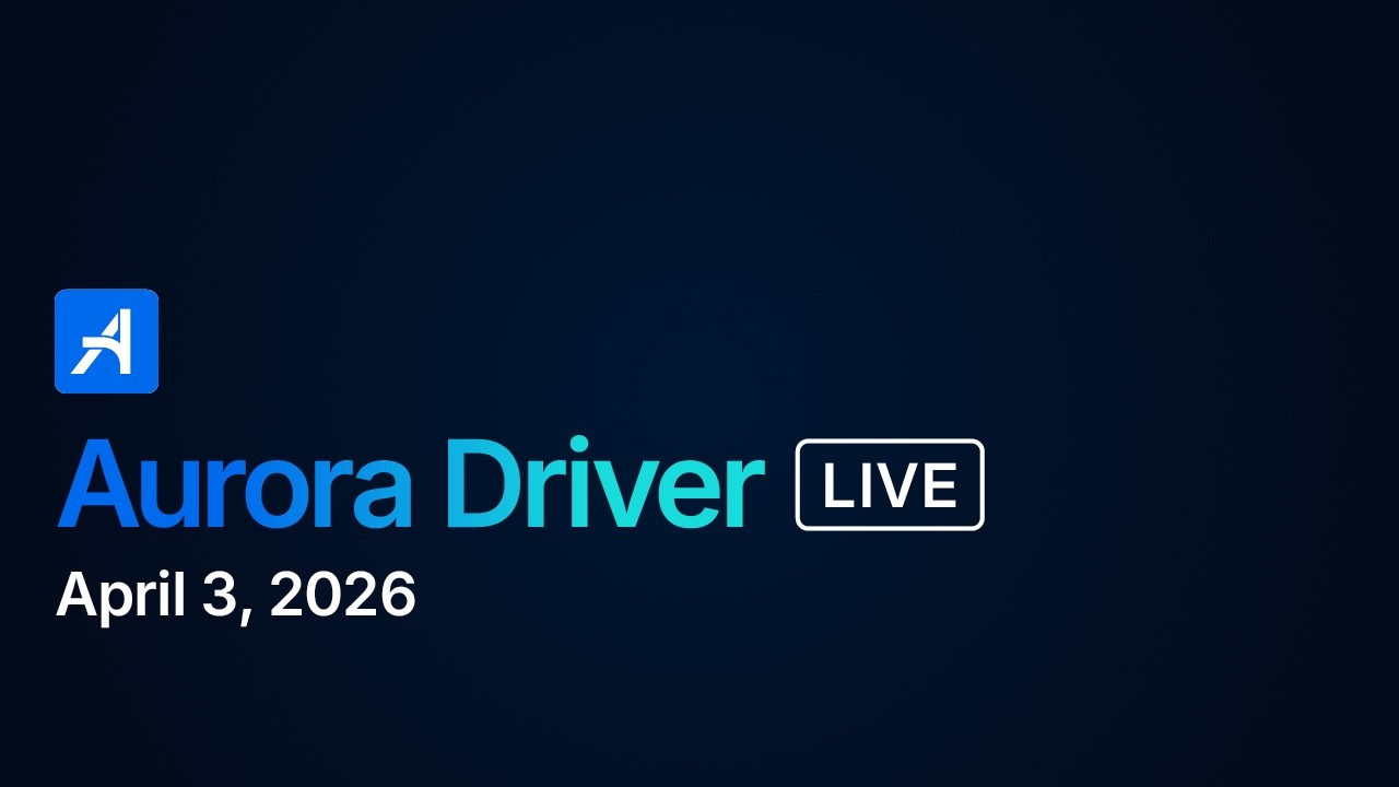 Aurora Driver LIVE | April 3, 2026 | Aurora Driver on I-45