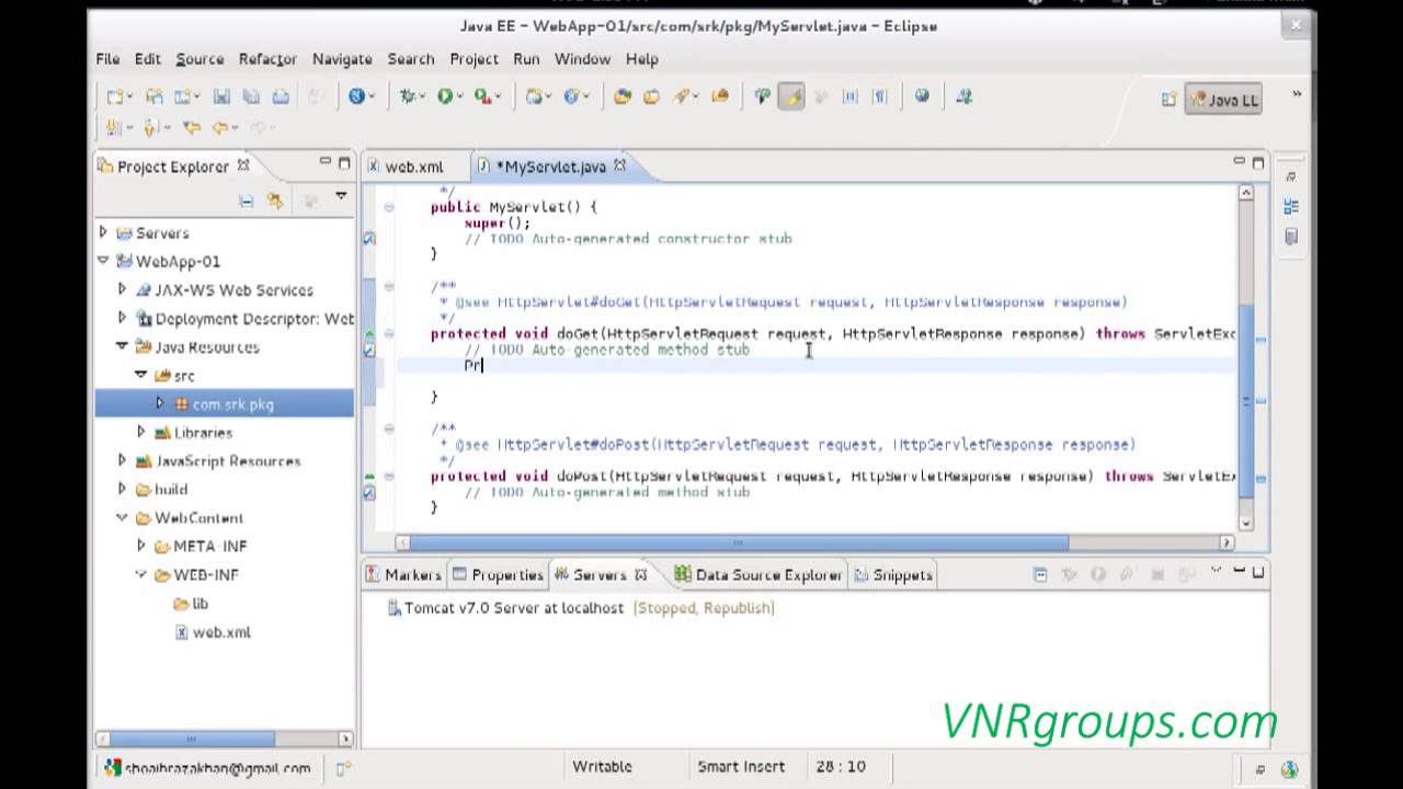 Developing Web application with Tomcat and Eclipse IDE