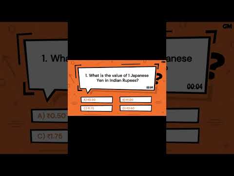 What is the value of 1 Japanese Yen in Indian Rupees? | Great Mind Official