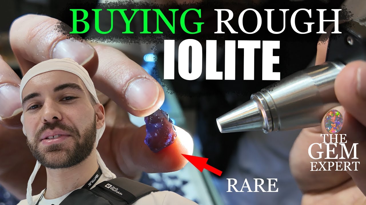 Iolite rough gemstone parcel | Sorting and Evaluating Rough Iolite
