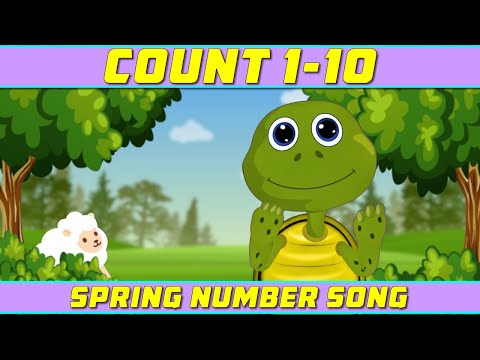 PRESCHOOL COUNTING SONG FOR SPRING | learn to count 1-10 number song