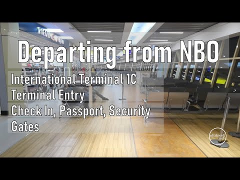 Departing from Nairobi International Airport (NBO) - Jomo Kenyatta International Airport - Kenya