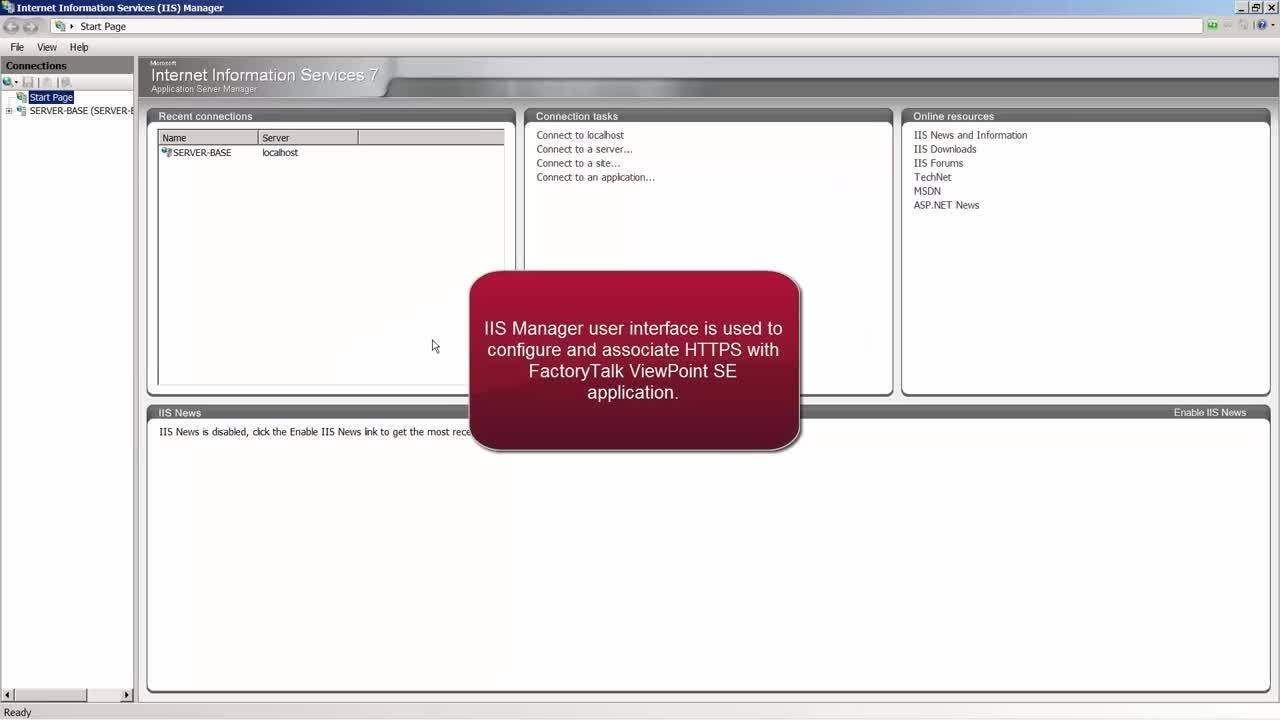 Configuring FactoryTalk® ViewPoint SE for HTTPS Communications