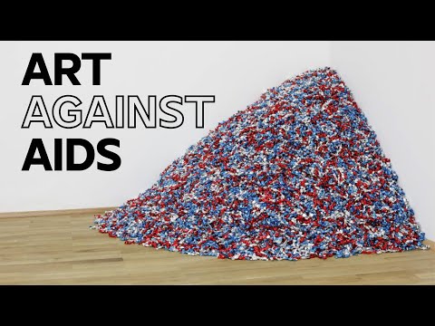 A MOUNTAIN OF CANDY IN A MUSEUM TO FIGHT AGAINS AIDS & HIV - IN2ART