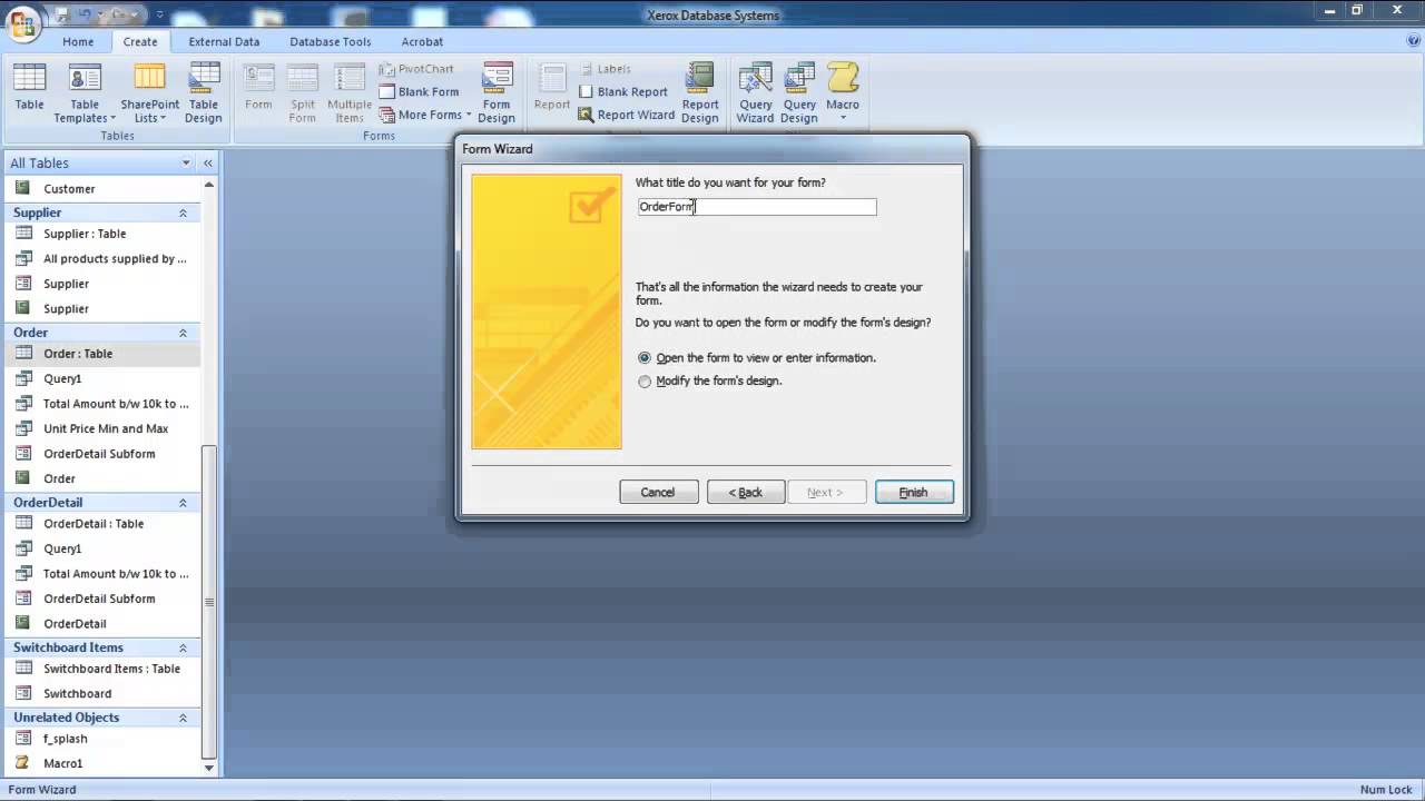 How to Create Form and Subform in Microsoft Access