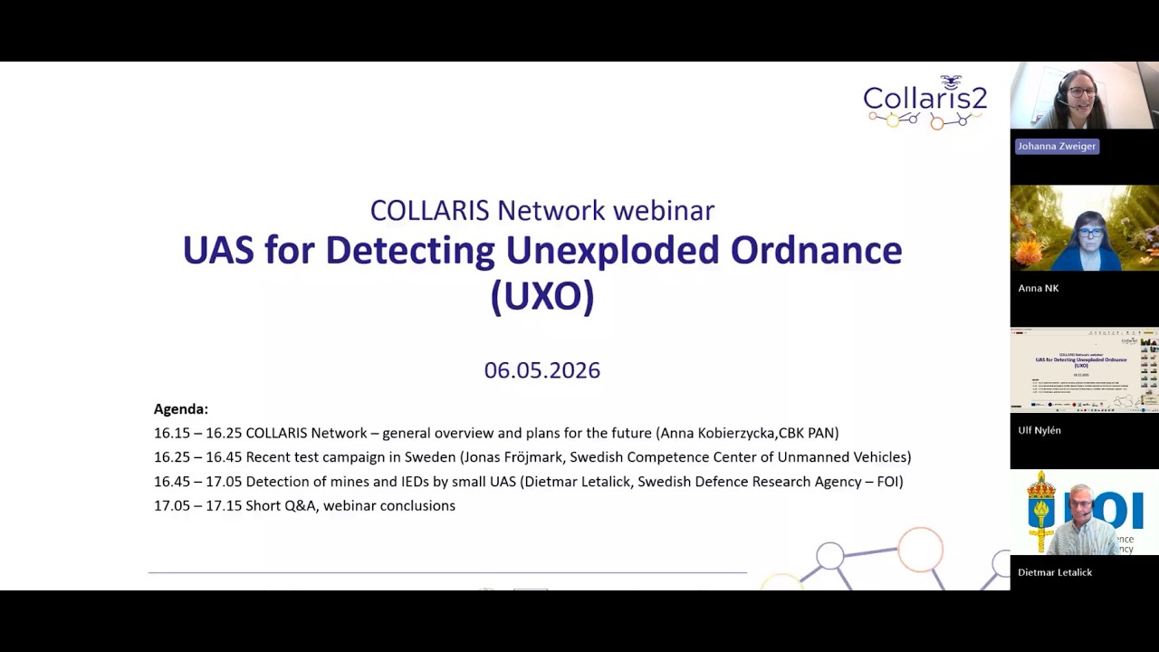 COLLARIS2 Webinar: UAS for Detecting UXO (May 2026)