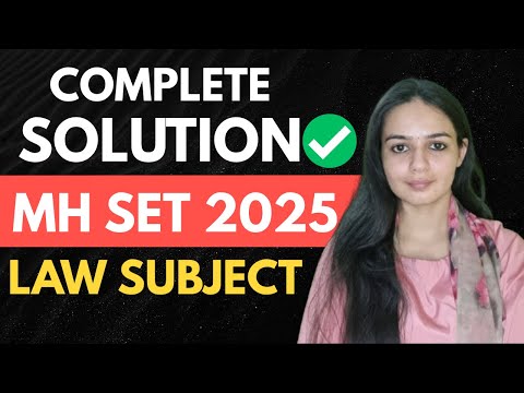 MH SET 2025 LAW PAPER COMPLETE SOLUTION | Sanju Dhatterwal |