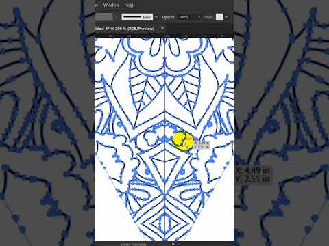 Design Mandala Coloring Page with Adobe illustrator.