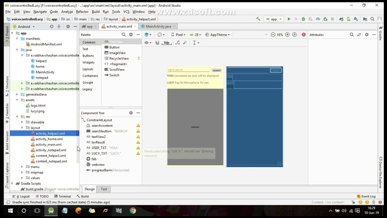 Voice Assistant Android Project | LUCY | SOURCE CODE