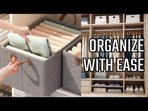 Get Organized panchi Store Wardrobe Organizer Review"/smart Storage Clothes Organizer Box