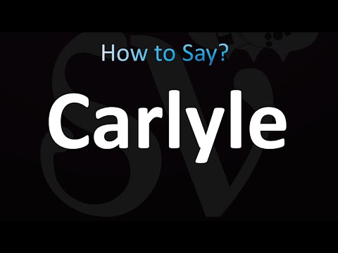 How to Pronounce Carlyle (correctly!)