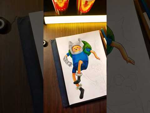 Drawing Jake and Finn - Part 1 #shorts #drawing #adventuretime
