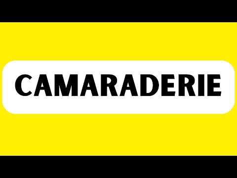 How to Pronounce Camaraderie (Correctly)
