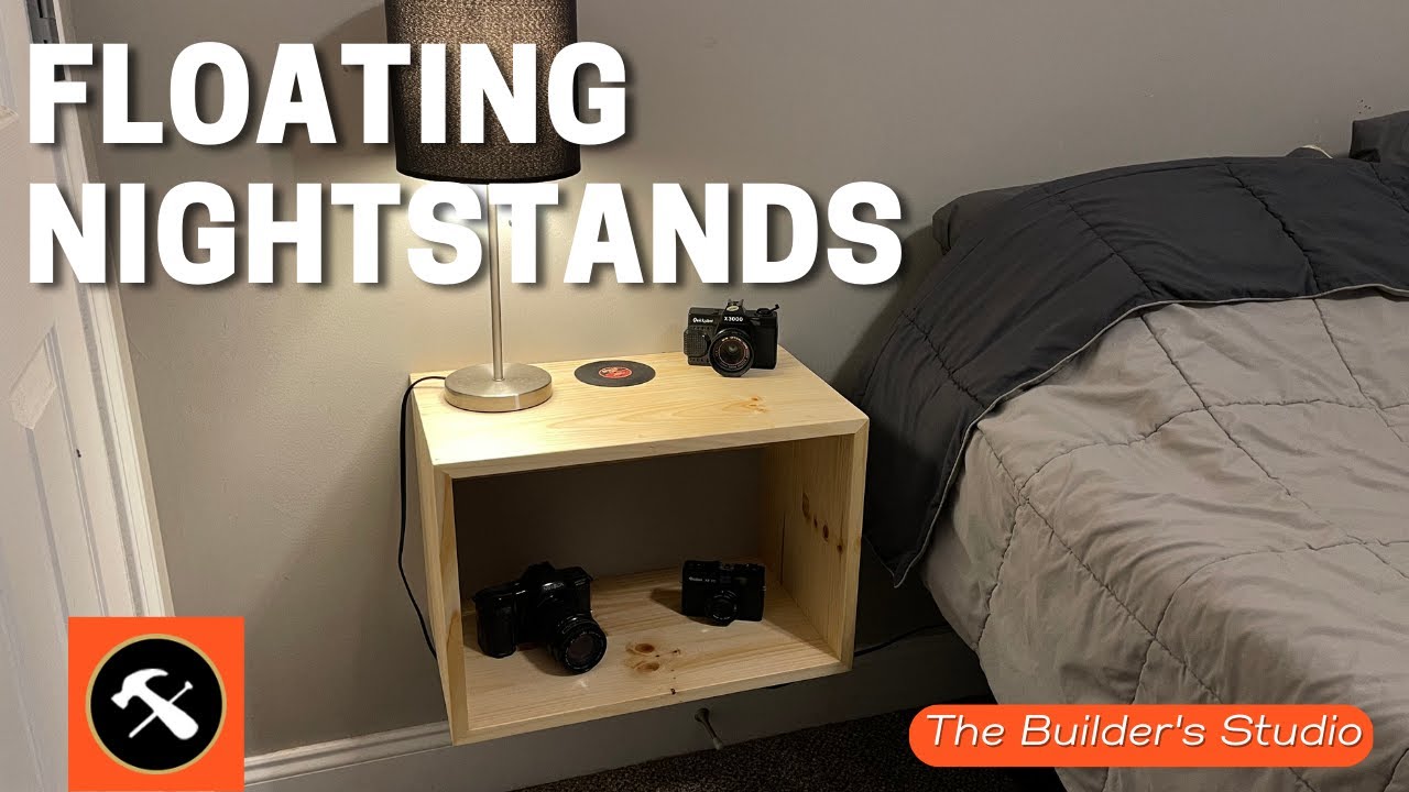 How to Build a Set of DIY Floating Nightstands! - Builder's Studio