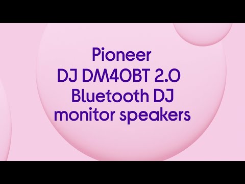 Pioneer DJ DM-40BT 2.0 Bluetooth DJ Monitor Speakers - Black - Product Overview