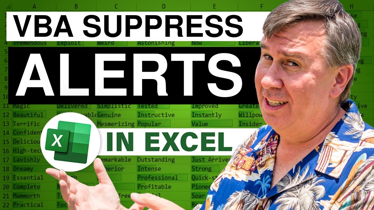 Vba And Macros 2010 Suppress Alerts Podcast 1355 Mrexcel Message Board