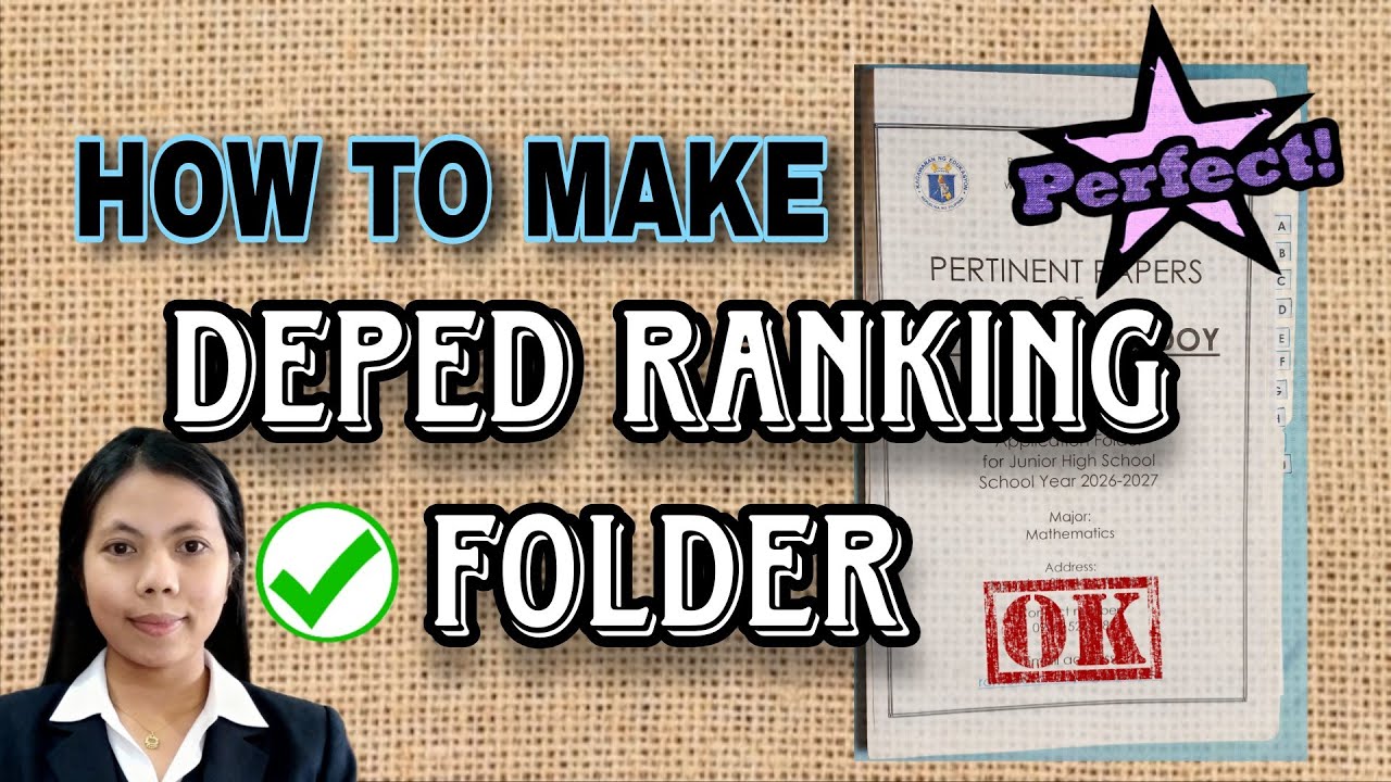 DepEd Ranking FOLDER| How to?