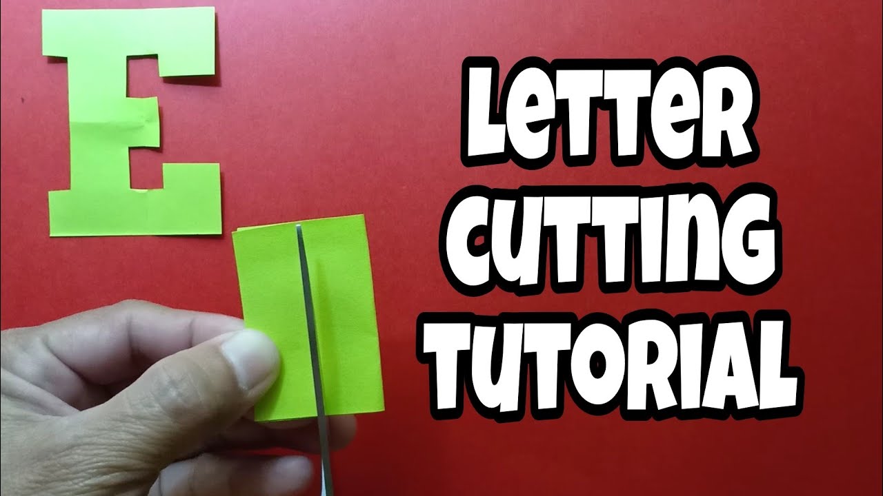 Letter cutting tutorial / 2 types of E #lettercutting #tutorial