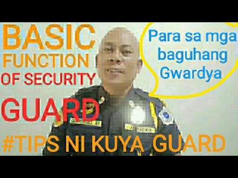 Security guards tips#Basic Function of Security Guard.